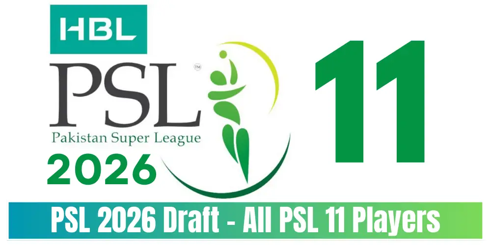 PSL 2026 Draft – Updates & Complete Players List in PSL 11